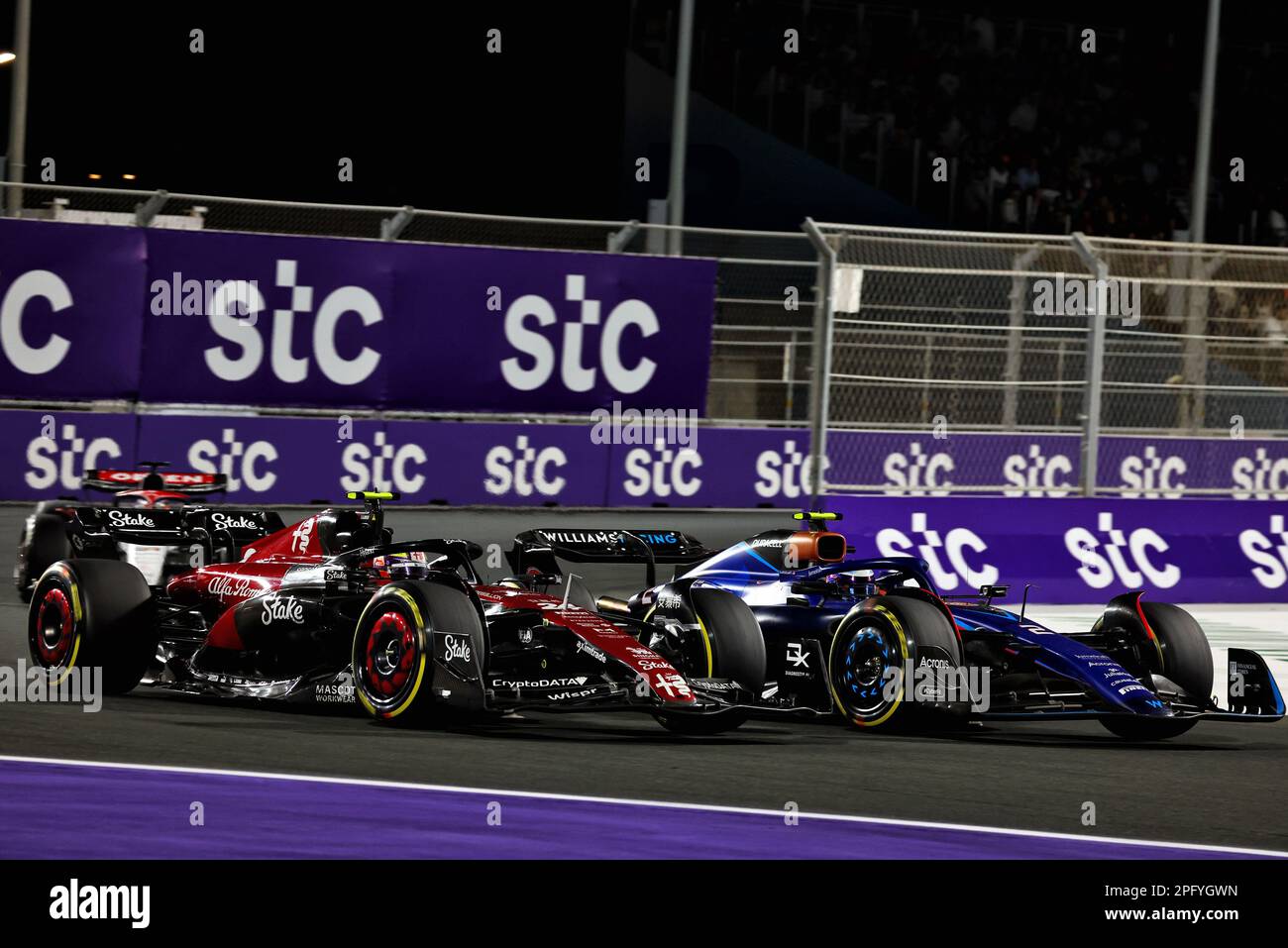 Jeddah, Saudi Arabia. 19th Mar, 2023. Zhou Guanyu (CHN) Alfa Romeo F1 ...