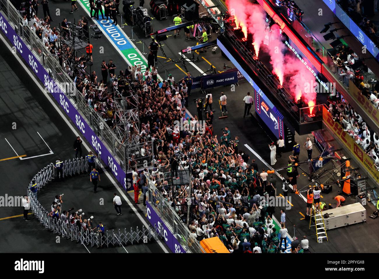 Jeddah, Saudi Arabia. 19th Mar, 2023. The podium. Formula 1 World ...