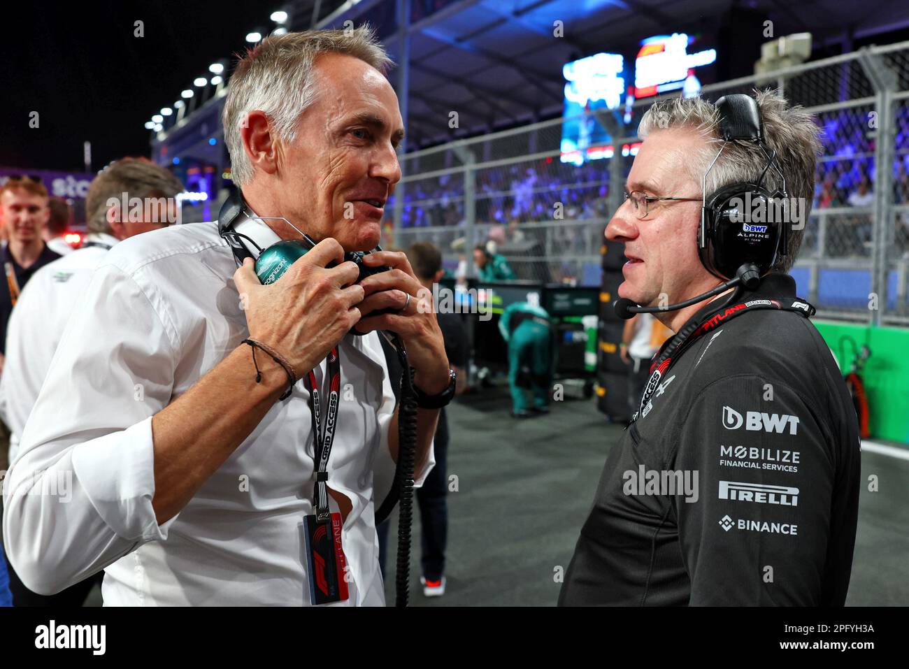 Jeddah, Saudi Arabia. 19th Mar, 2023. (L to R): Martin Whitmarsh (GBR ...
