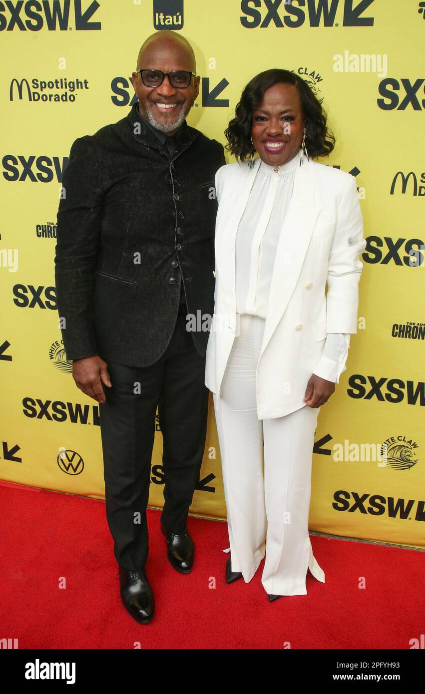 Julius Tennon, left, and Viola Davis arrive for the world premiere of ...