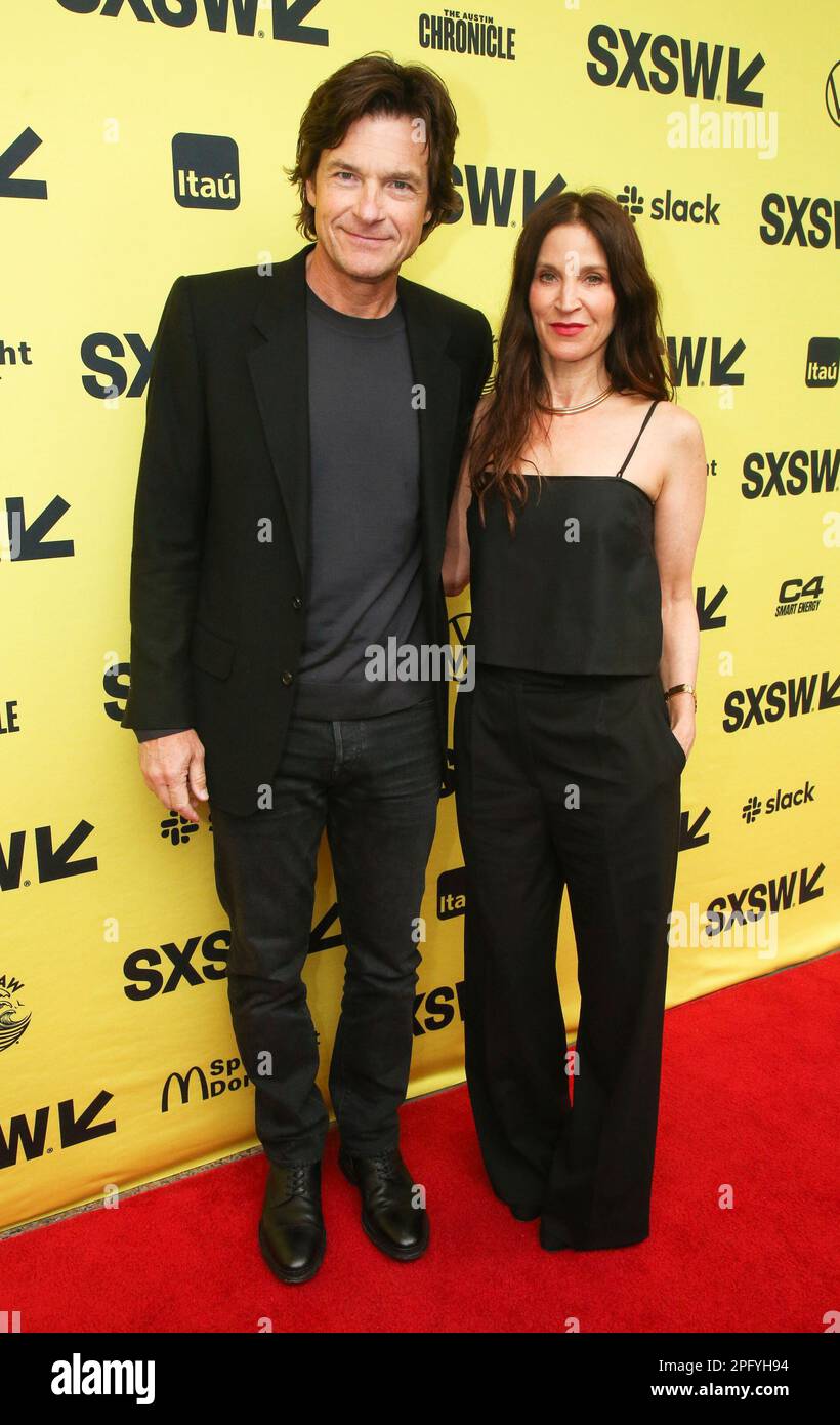 Jason Bateman, left, and his wife, Amanda Anna, arrive for the world ...