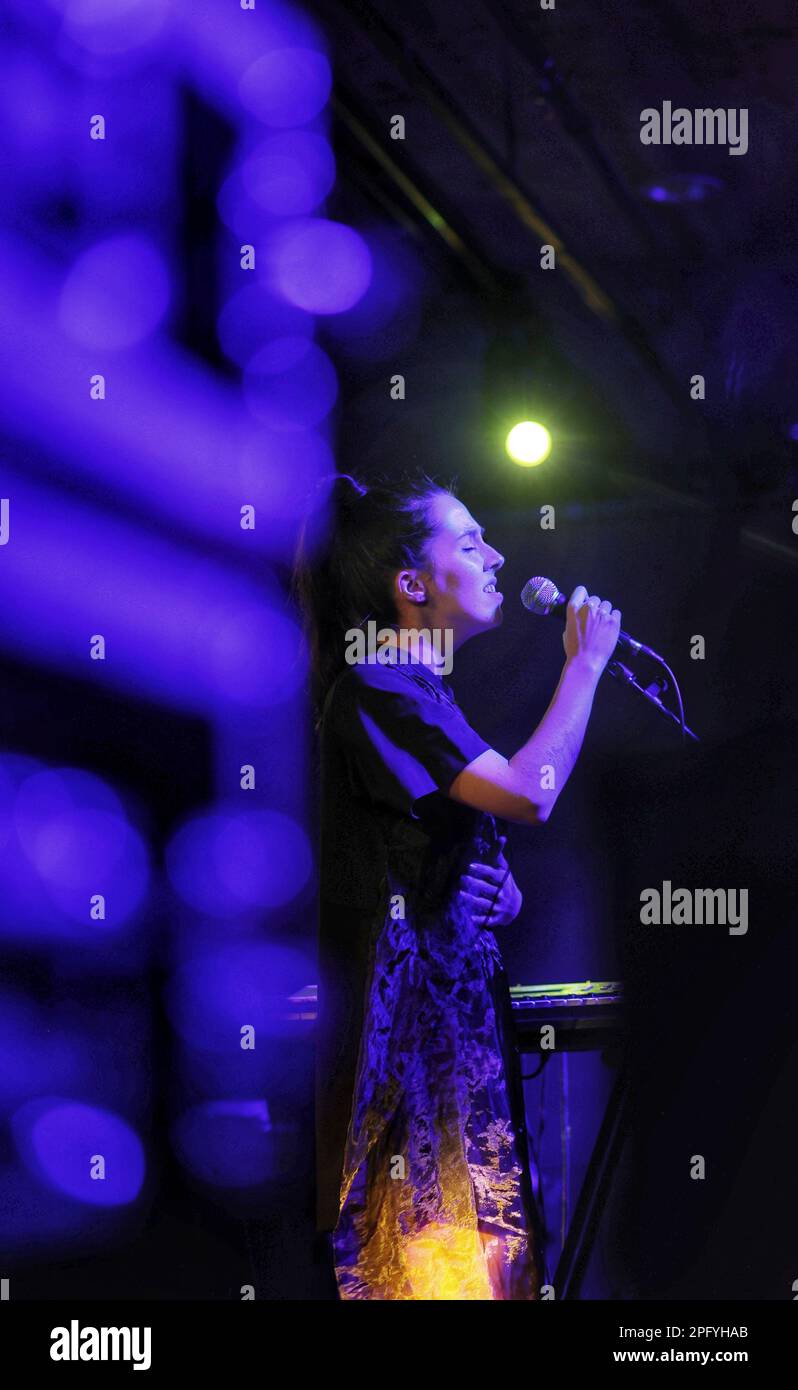 The singer Verde Prato in the auditorium of La Casa Encendida, on March ...