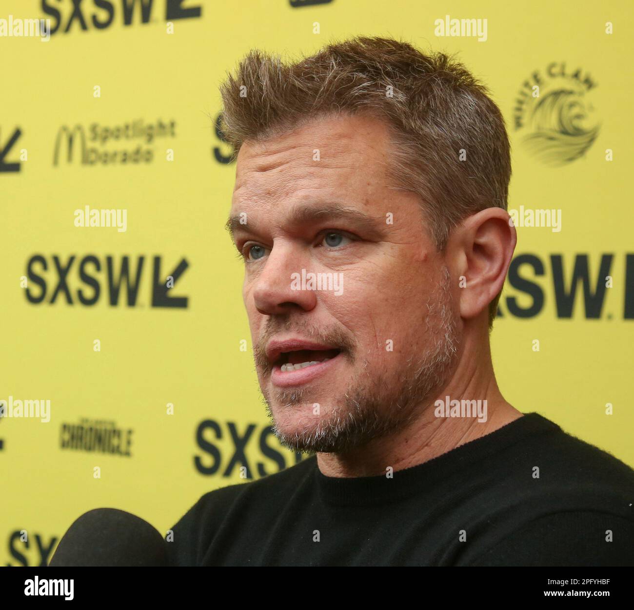 Matt Damon arrives for the world premiere of "Air" at the Paramount ...