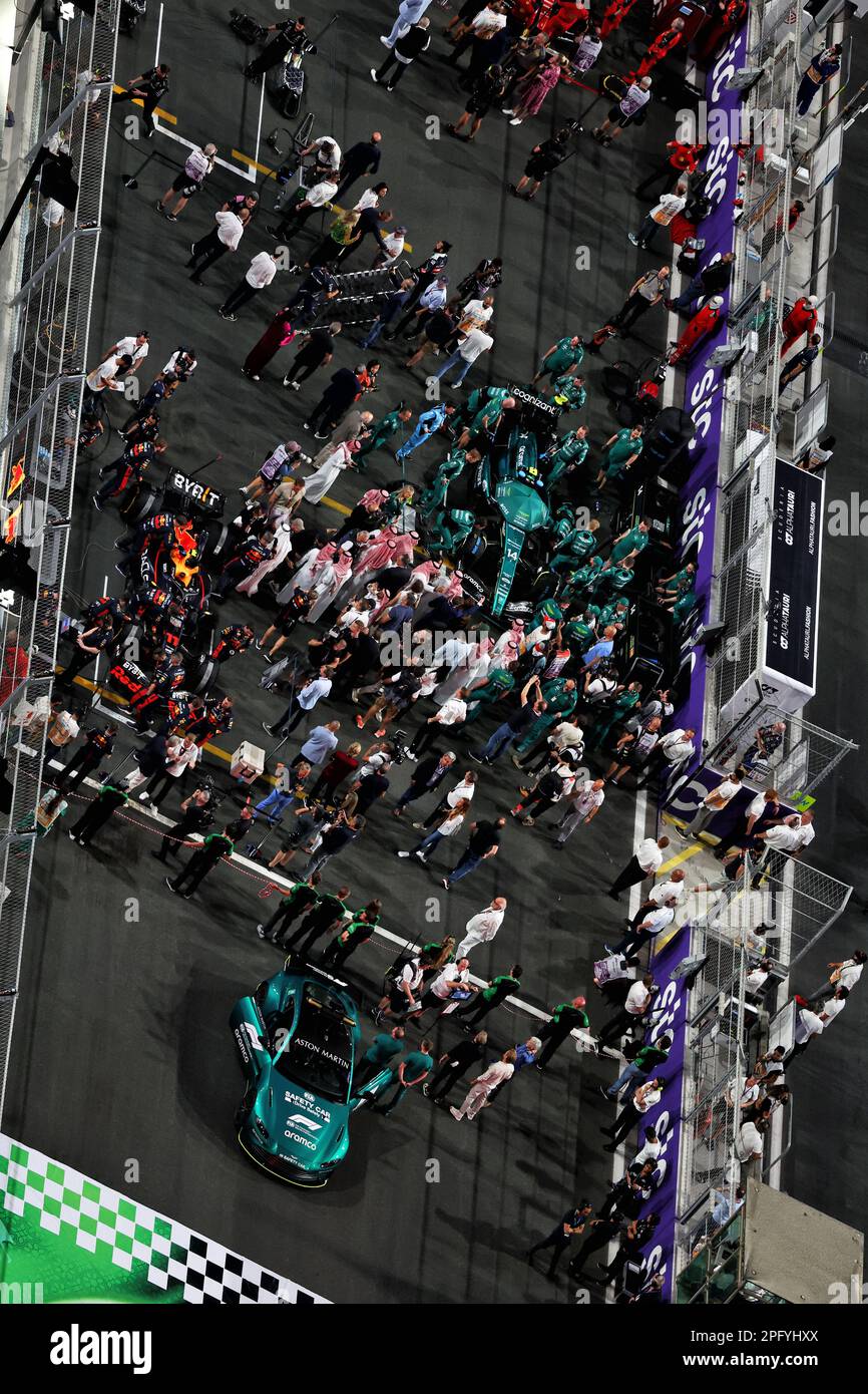Jeddah, Saudi Arabia. 19th Mar, 2023. The grid before the start of the ...