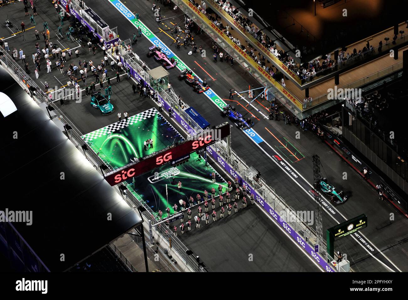 Jeddah, Saudi Arabia. 19th Mar, 2023. The grid before the start of the ...