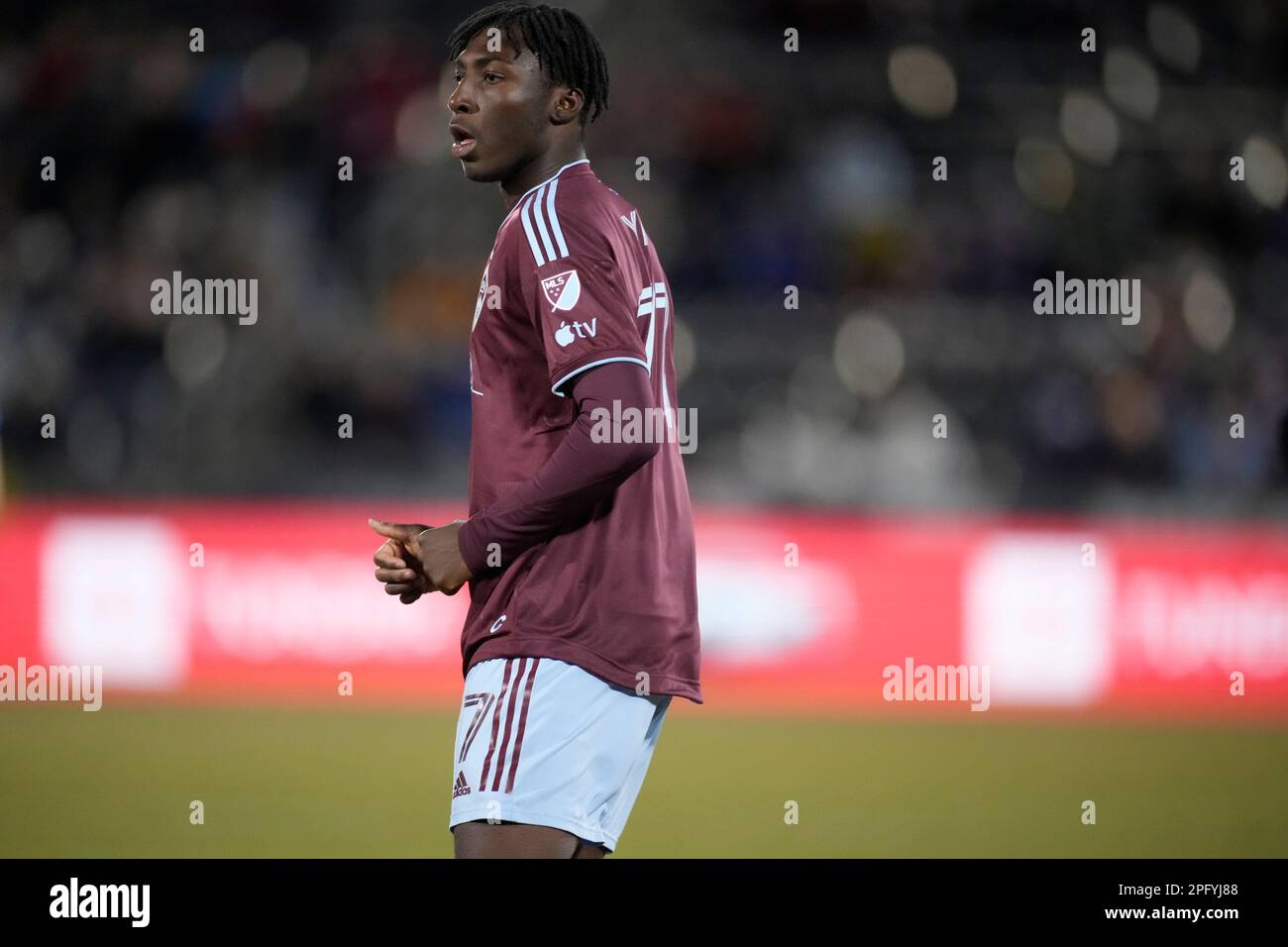 Colorado Rapids forward Darren Yapi (77) in the first half of an MLS ...