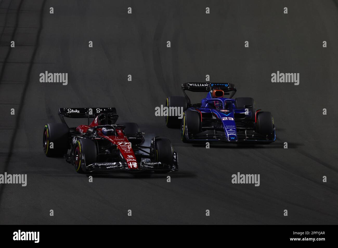 Jeddah, Saudi Arabia. 19th Mar, 2023. Zhou Guanyu (CHN) Alfa Romeo F1 ...