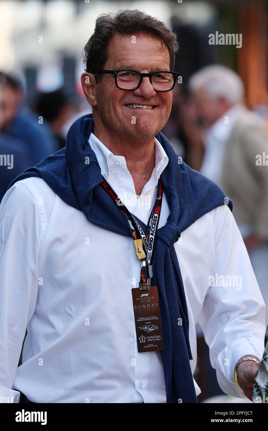Jeddah, Saudi Arabia. 19th Mar, 2023. Fabio Capello (ITA). Formula 1 ...