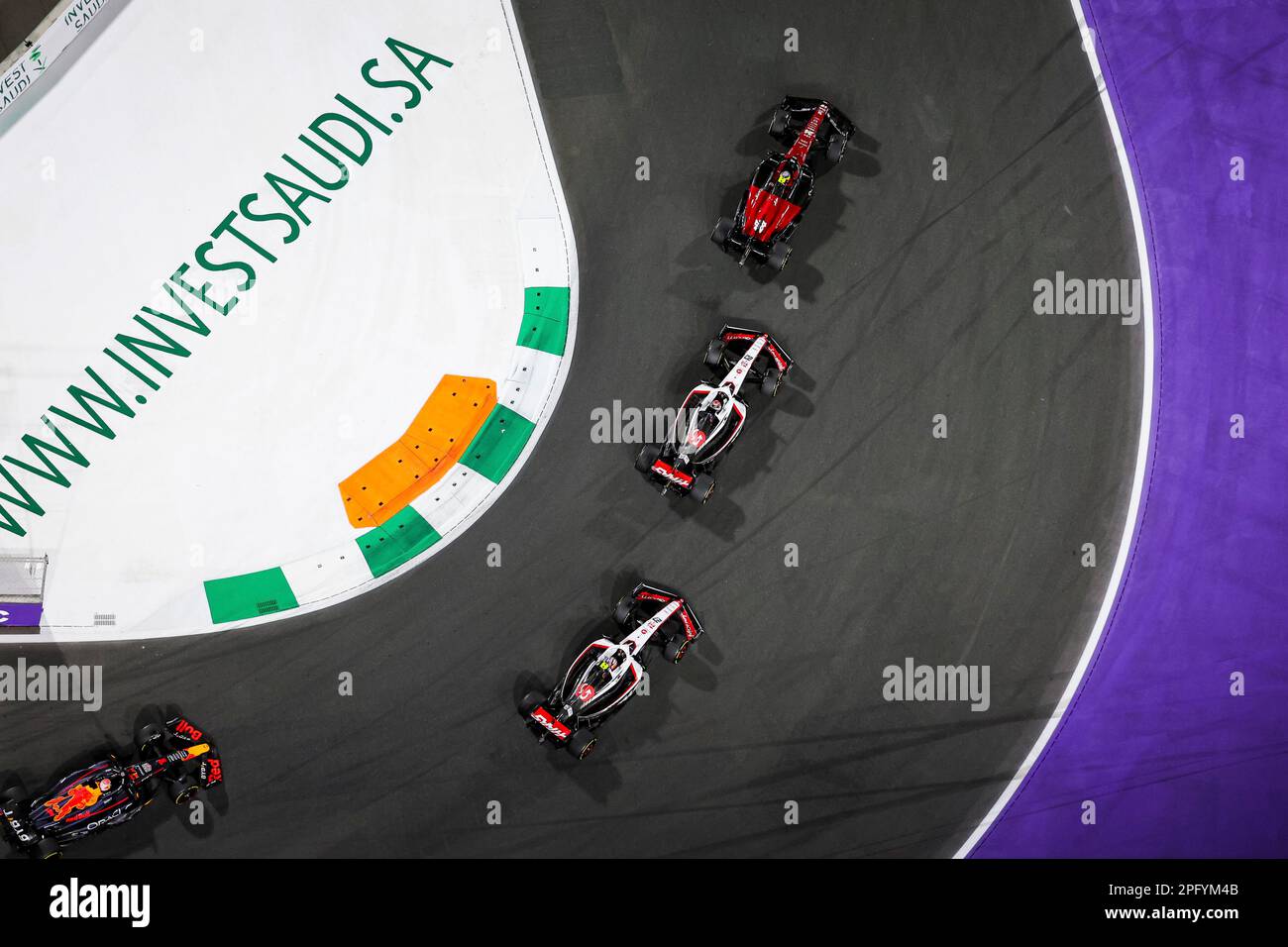 Jeddah, Saudi Arabia. 19th Mar, 2023. #24 Guanyu Zhou (CHN, Alfa Romeo F1 Team Stake), #20 Kevin ...