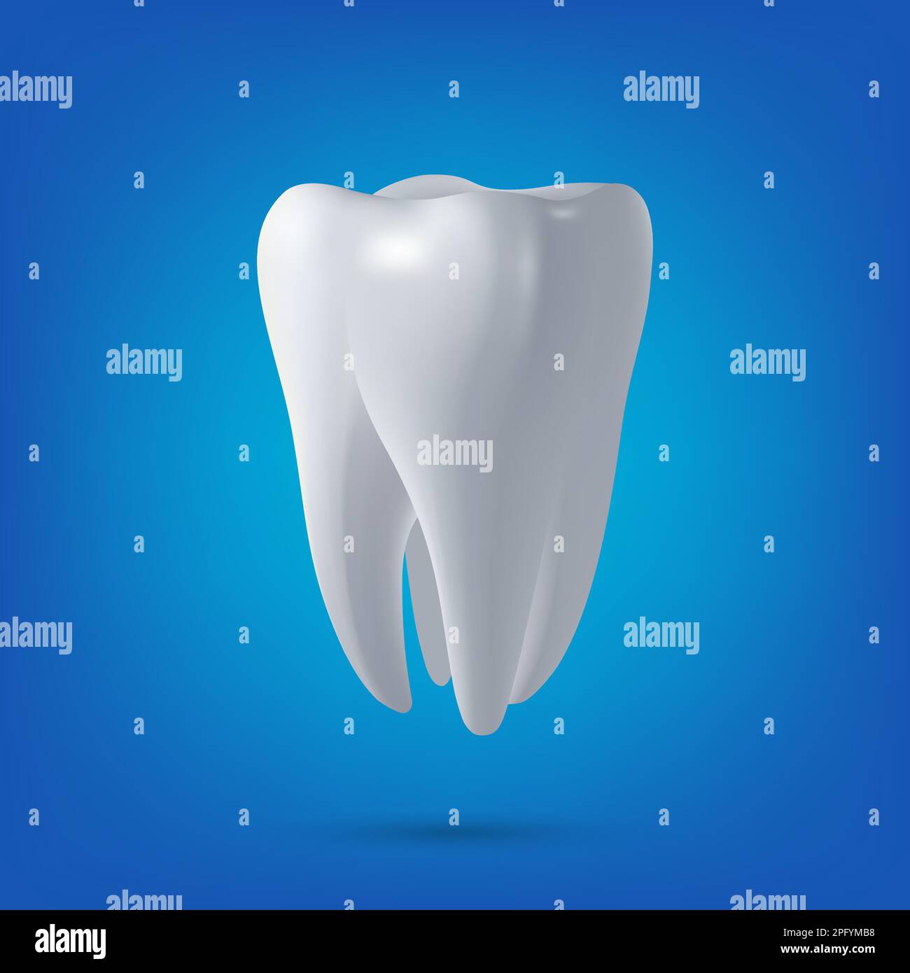 Vector tooth, 3D render. Dental, medicine, health concept design ...