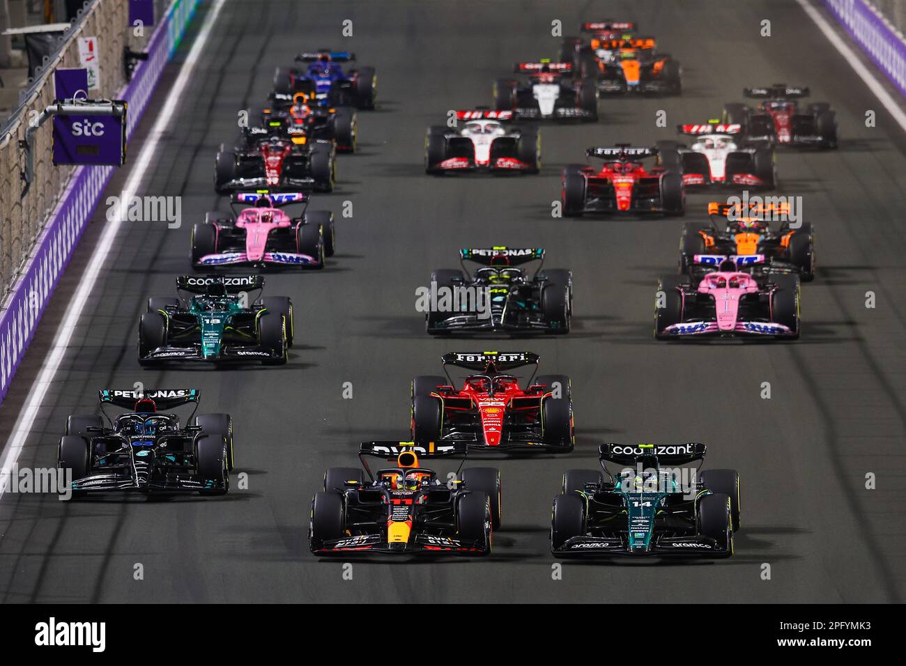 start of the race, depart, during the Formula 1 STC Saudi Arabian Grand ...