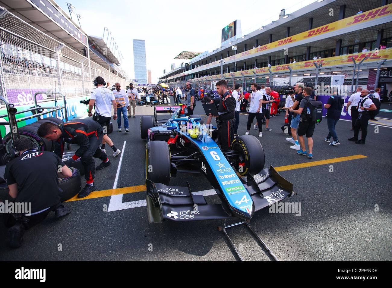 MARTINS Victor (fra), ART Grand Prix, Dallara F2, portrait, starting ...