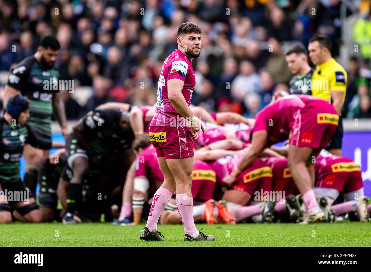 LONDON, UNITED KINGDOM. 19th, Mar 2023. Iwan Jenkins of Exeter Chiefs ...