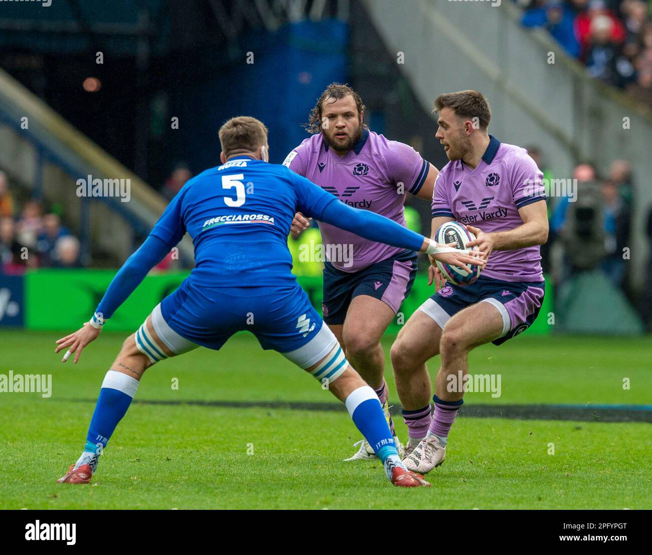 18 March, 2023. Guinness Six Nations 2023. Ben White of Scotland and ...