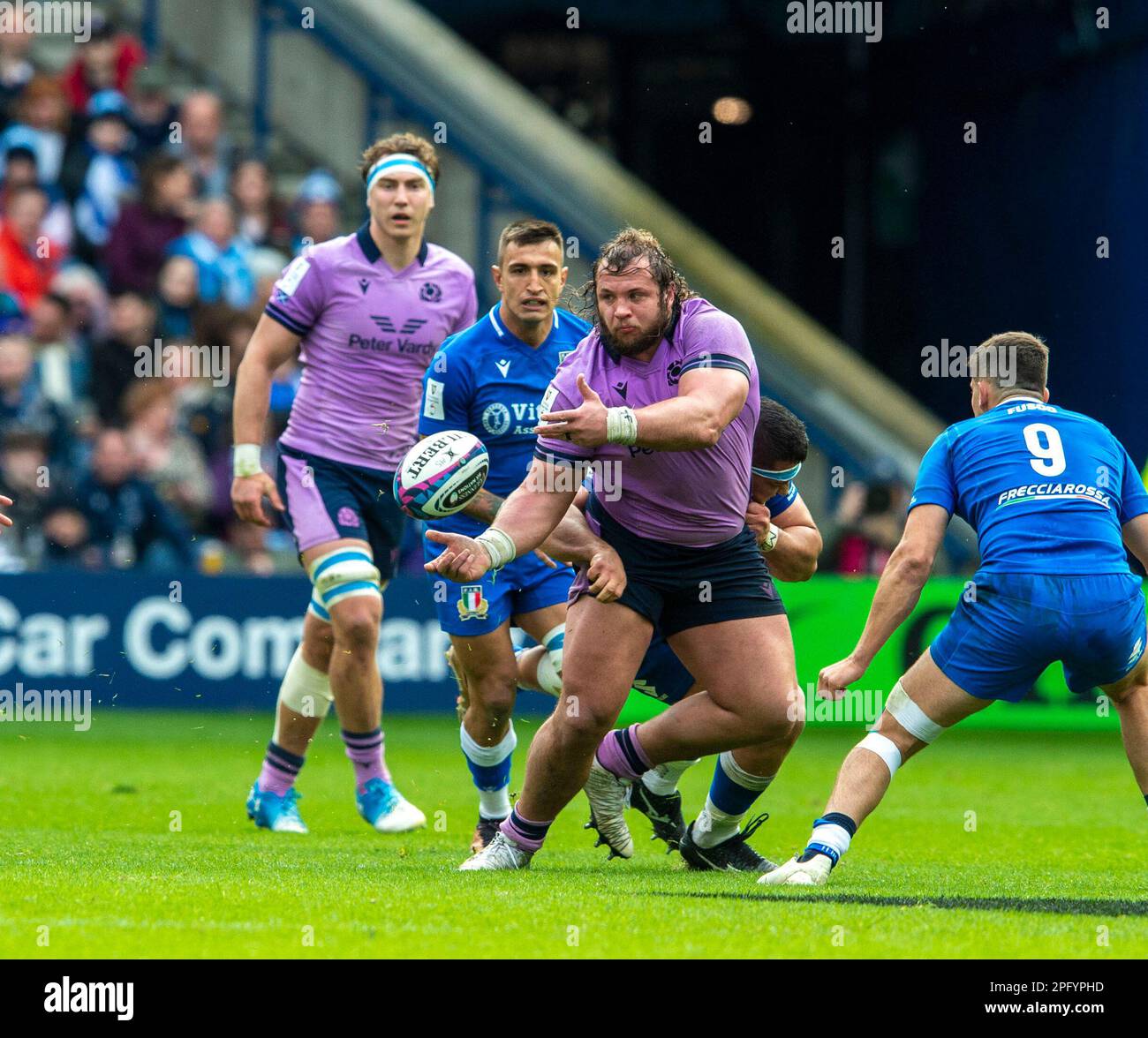 18 March, 2023. Guinness Six Nations 2023. Pierre Schoeman of Scotland ...