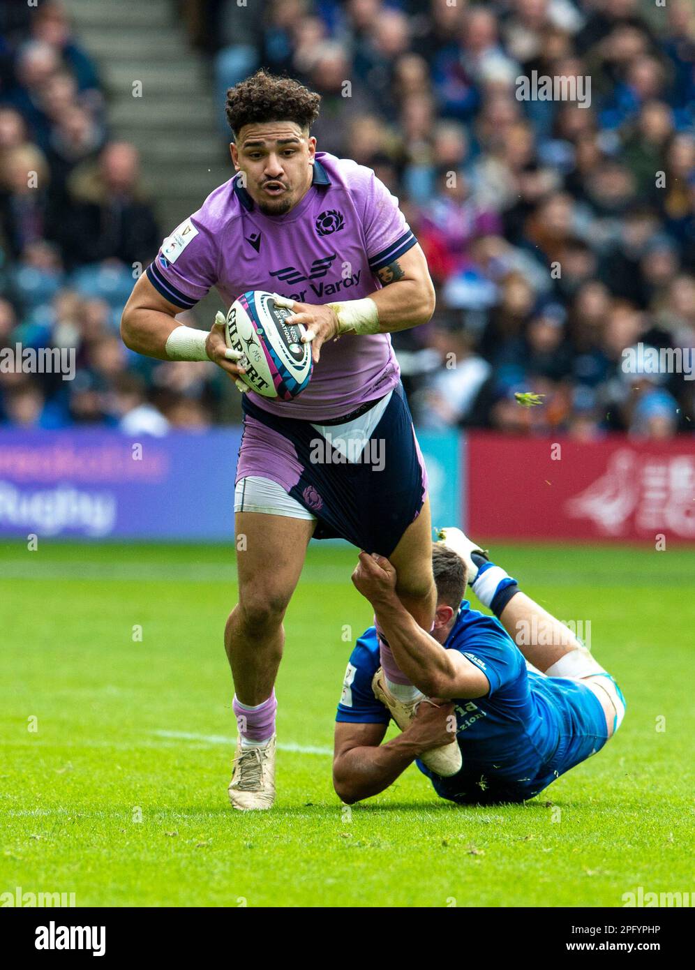 18 March, 2023. Guinness Six Nations 2023. Sione Tuipulotu of Scotland ...