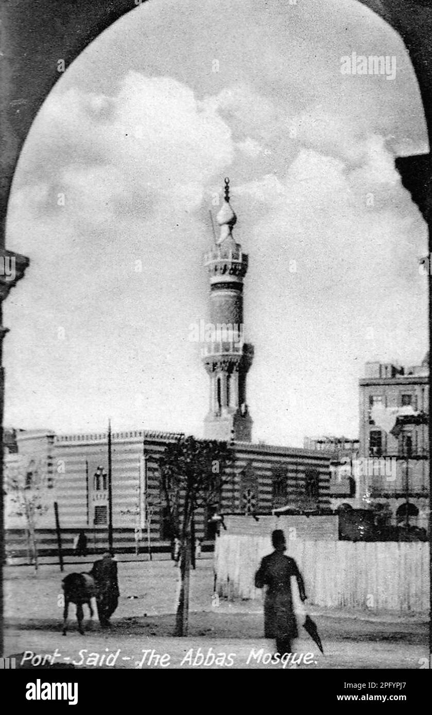 THE ABBAS MOSQUE, PORT SAID , EGYPT, 1934 Stock Photo - Alamy