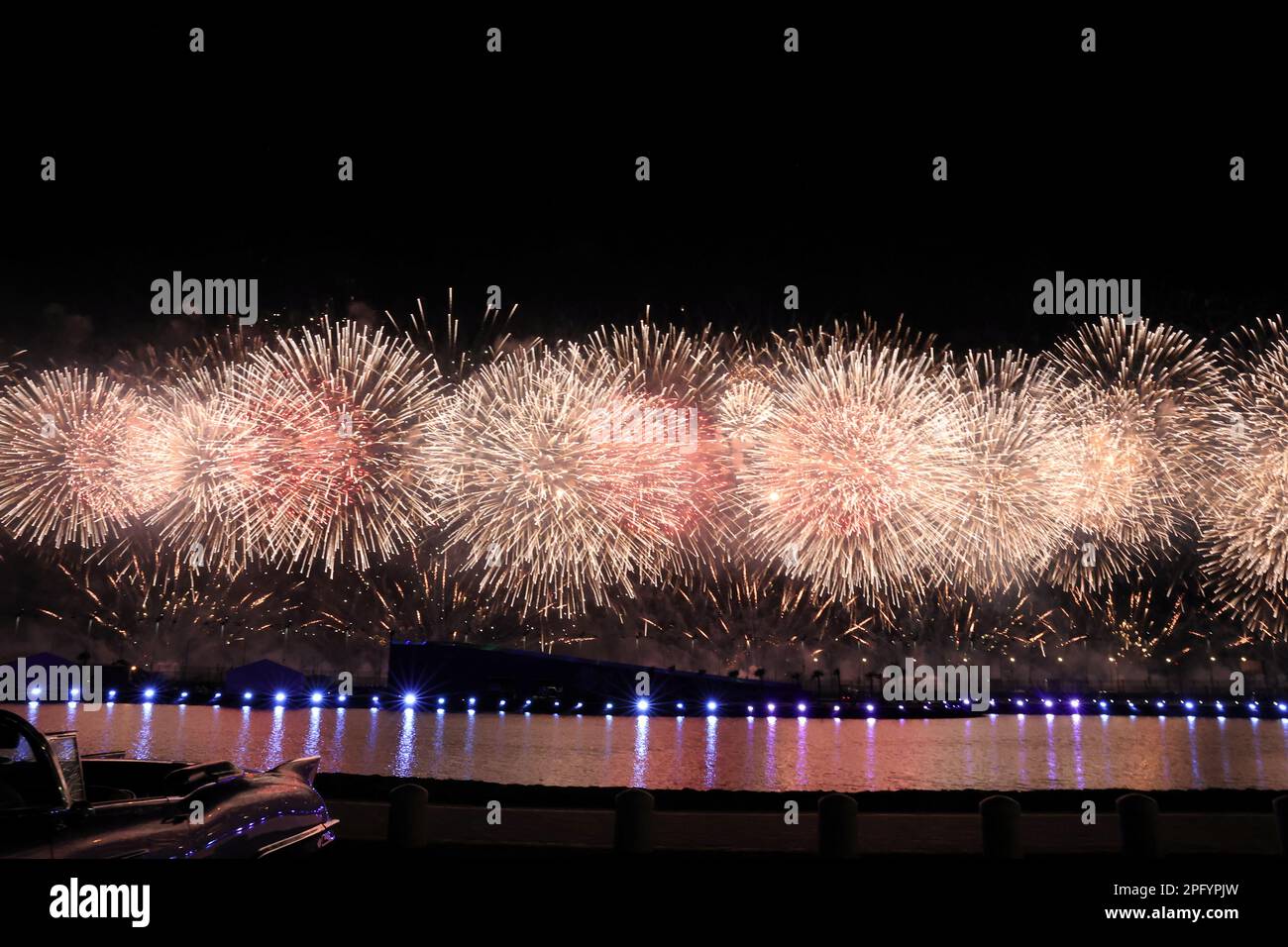 Jeddah, Saudi Arabia. 19th Mar, 2023. Podium fireworks. 19.03.2023 ...