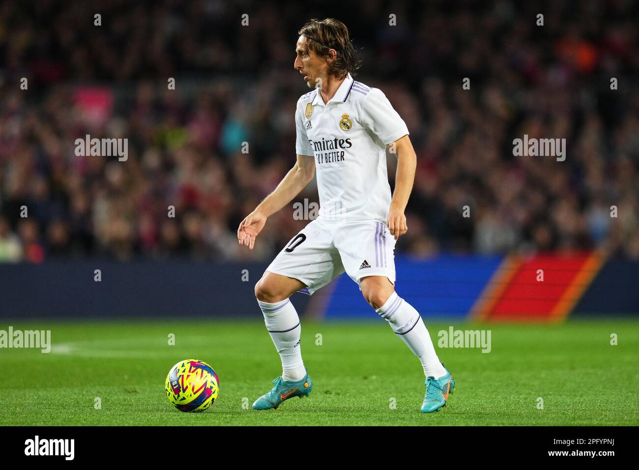 Barcelona, Spain. 19th Mar, 2023. Luka Modric of Real Madrid during the ...