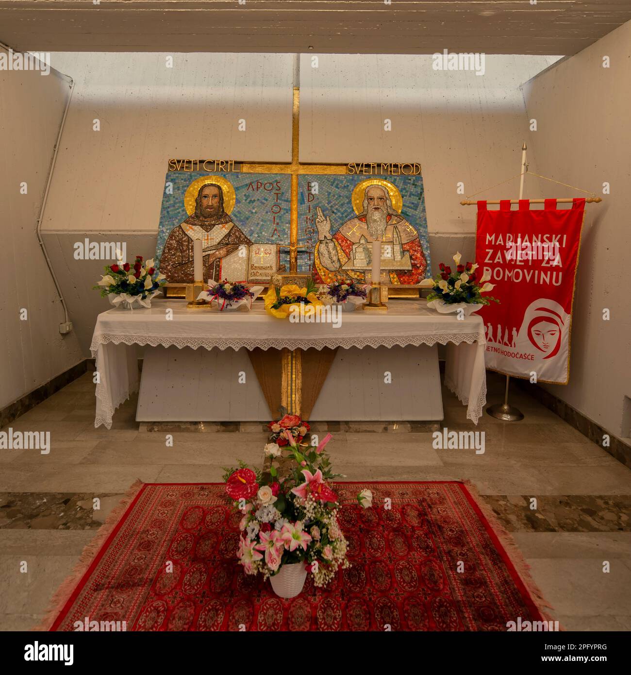 Temple of Monte Grisa in Trieste, Italy Stock Photo - Alamy