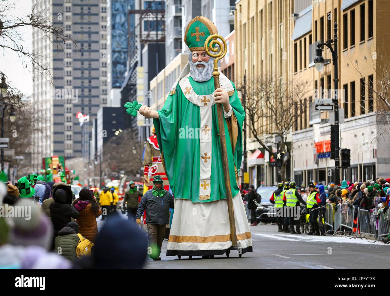 Montreal, Quebec Canada - 19 March 2023 : Montreal's 2023 St. Patrick's ...