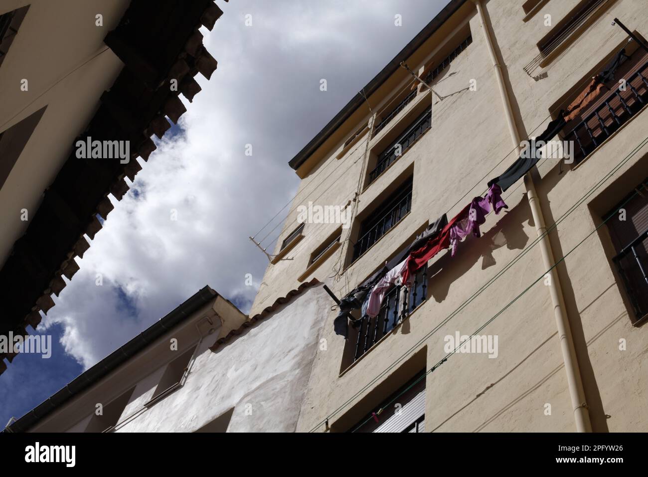 Corners of the small streets of the medieval city of Castilla y la ...