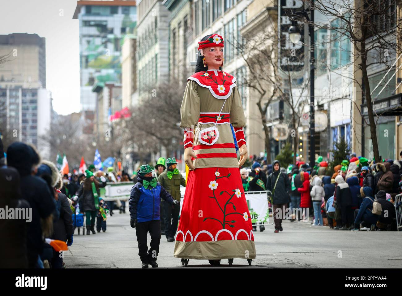 Montreal, Quebec Canada - 19 March 2023 : Montreal's 2023 St. Patrick's ...