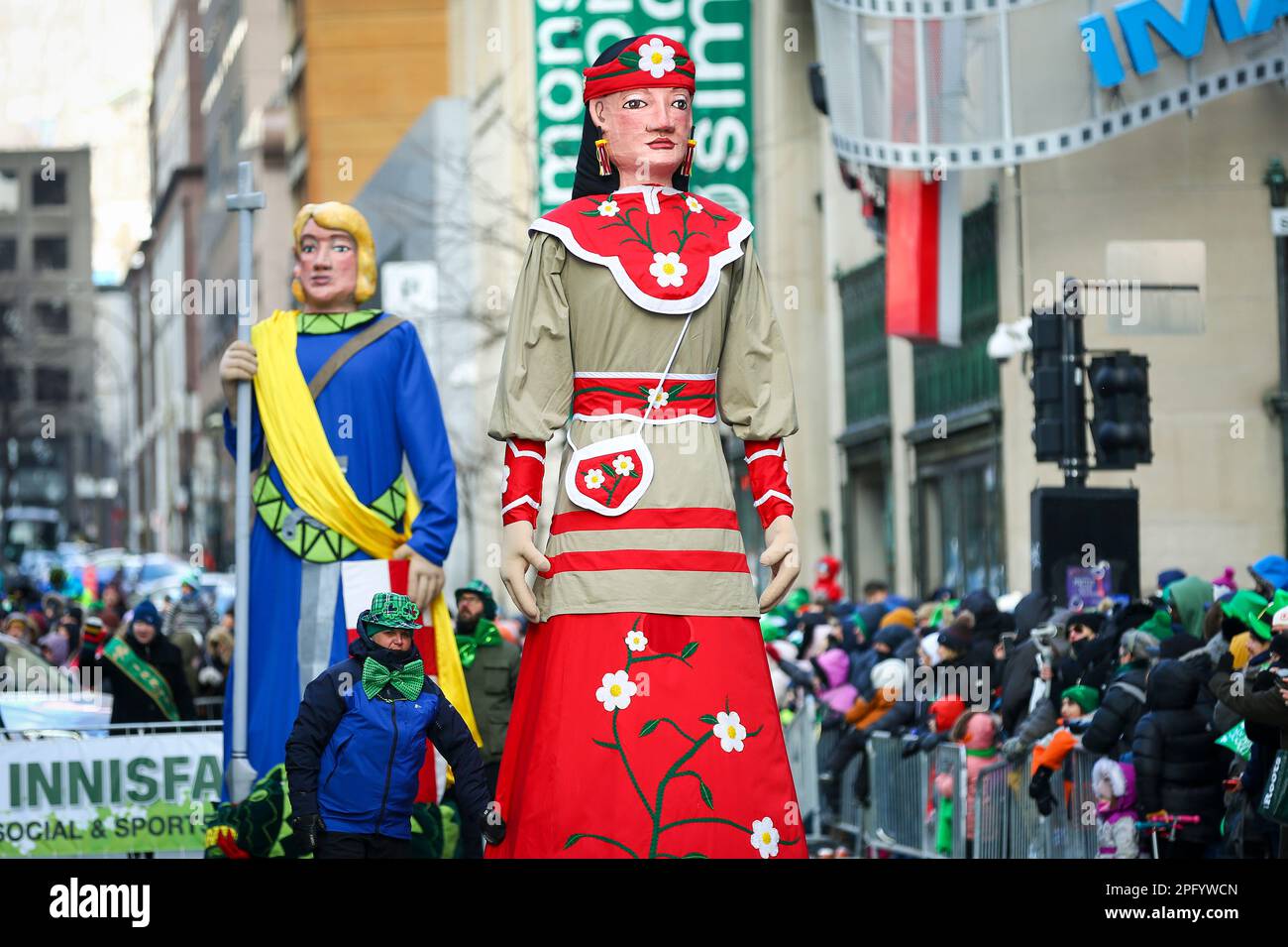 Montreal, Quebec Canada - 19 March 2023 : Montreal's 2023 St. Patrick's ...