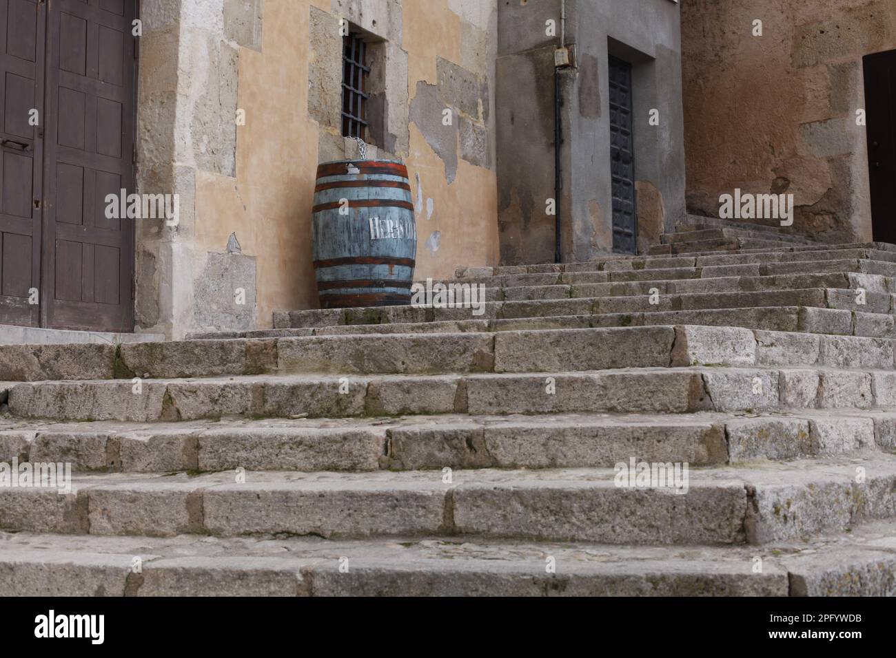 Details of the medieval city of Castilla y la Mancha, land of Don ...