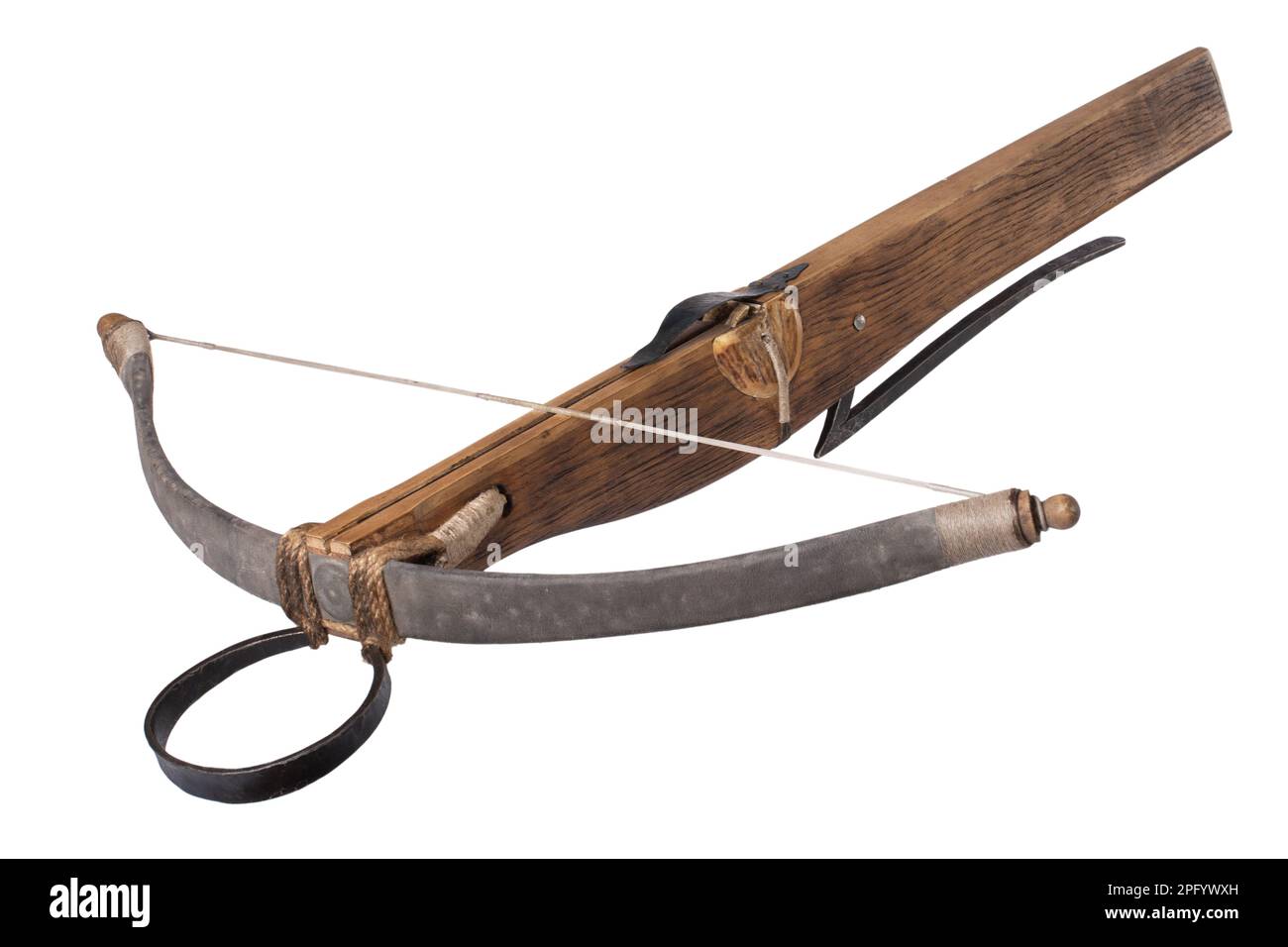 medieval crossbow isolated on white background Stock Photo - Alamy