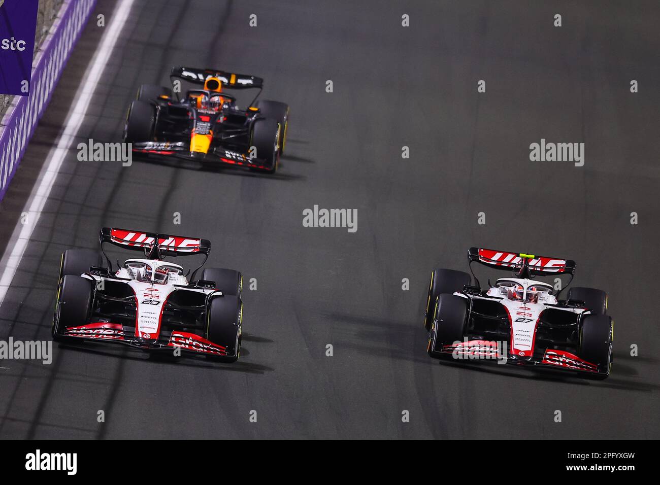 Jeddah, Saudi Arabia. 19th Mar, 2023. 20 MAGNUSSEN Kevin (den), Haas F1 Team VF-23 Ferrari ...