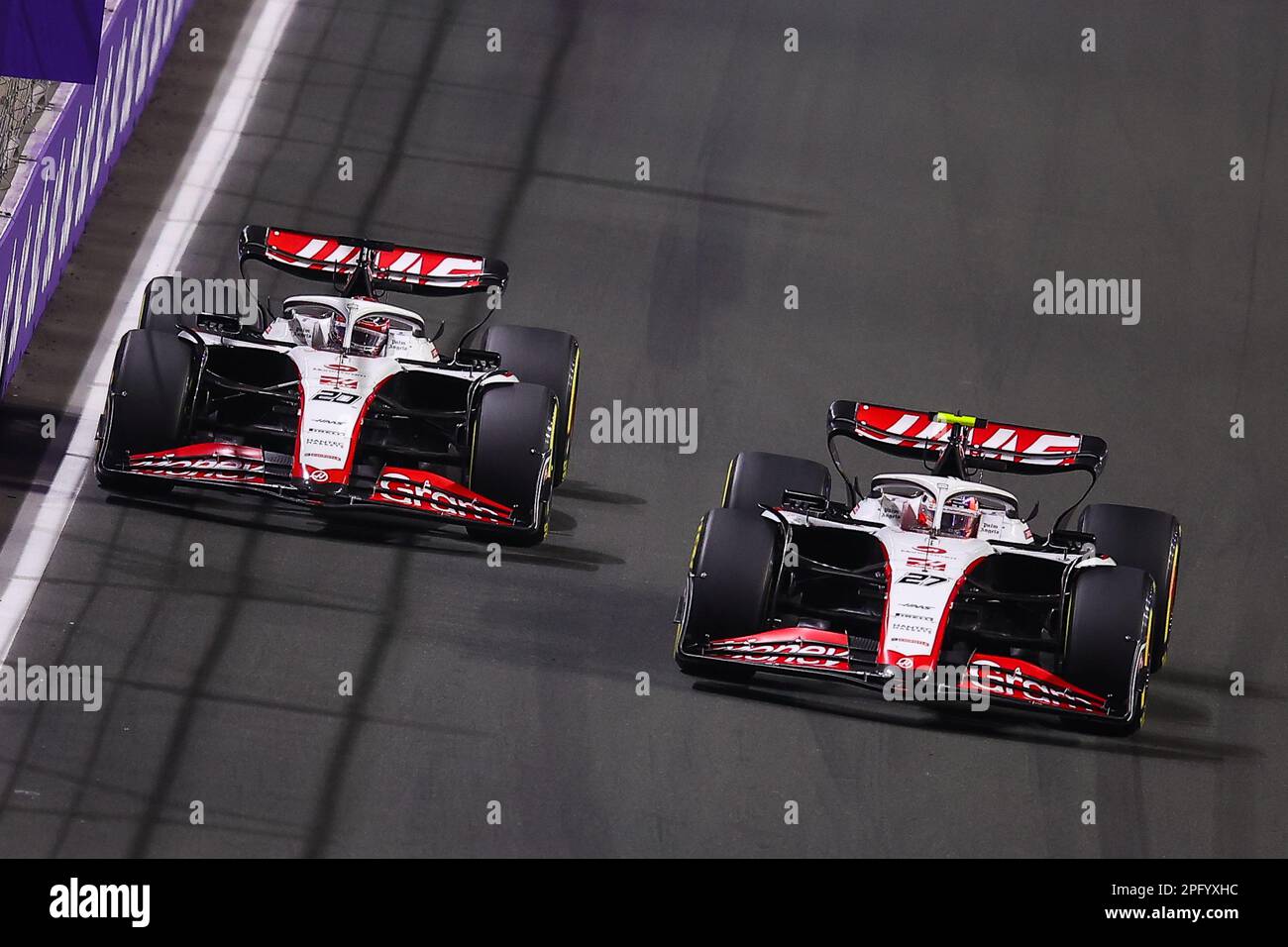 Jeddah, Saudi Arabia. 19th Mar, 2023. 20 MAGNUSSEN Kevin (den), Haas F1 Team VF-23 Ferrari ...