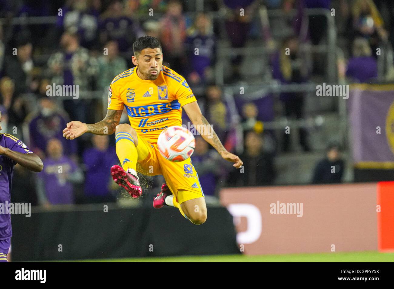 Orlando, Florida, USA, March 15, 2023, Tigres Midfielder Javier Aquino ...
