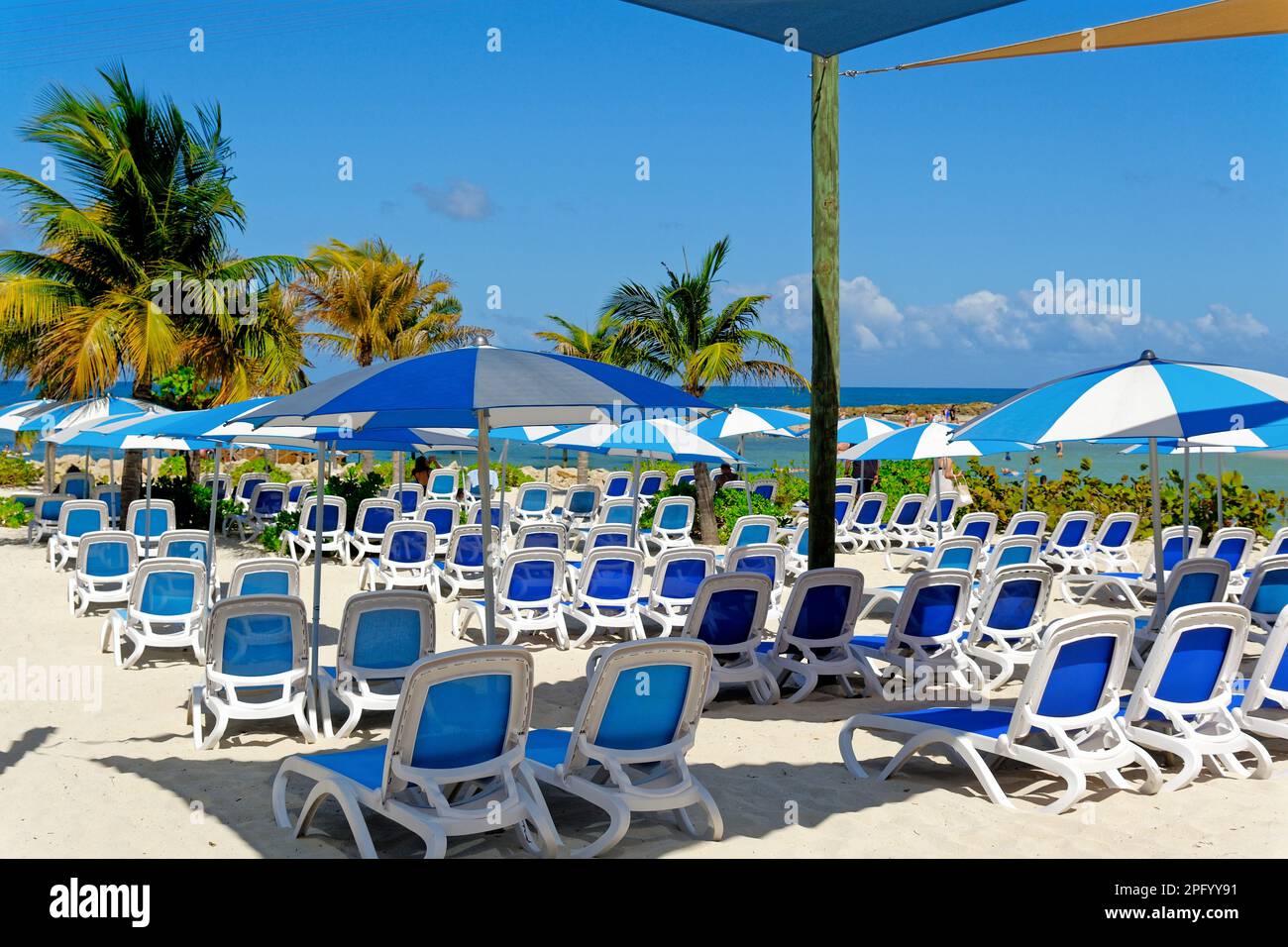 LABADEE, HAITI -January 31, 2023: Labadee is a port located on the ...