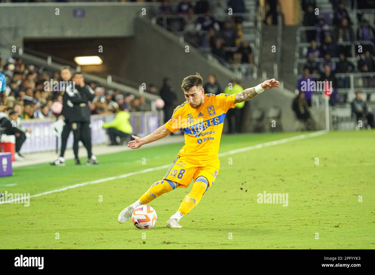Orlando, Florida, USA, March 15, 2023, Tigres Midfielder Fernando ...