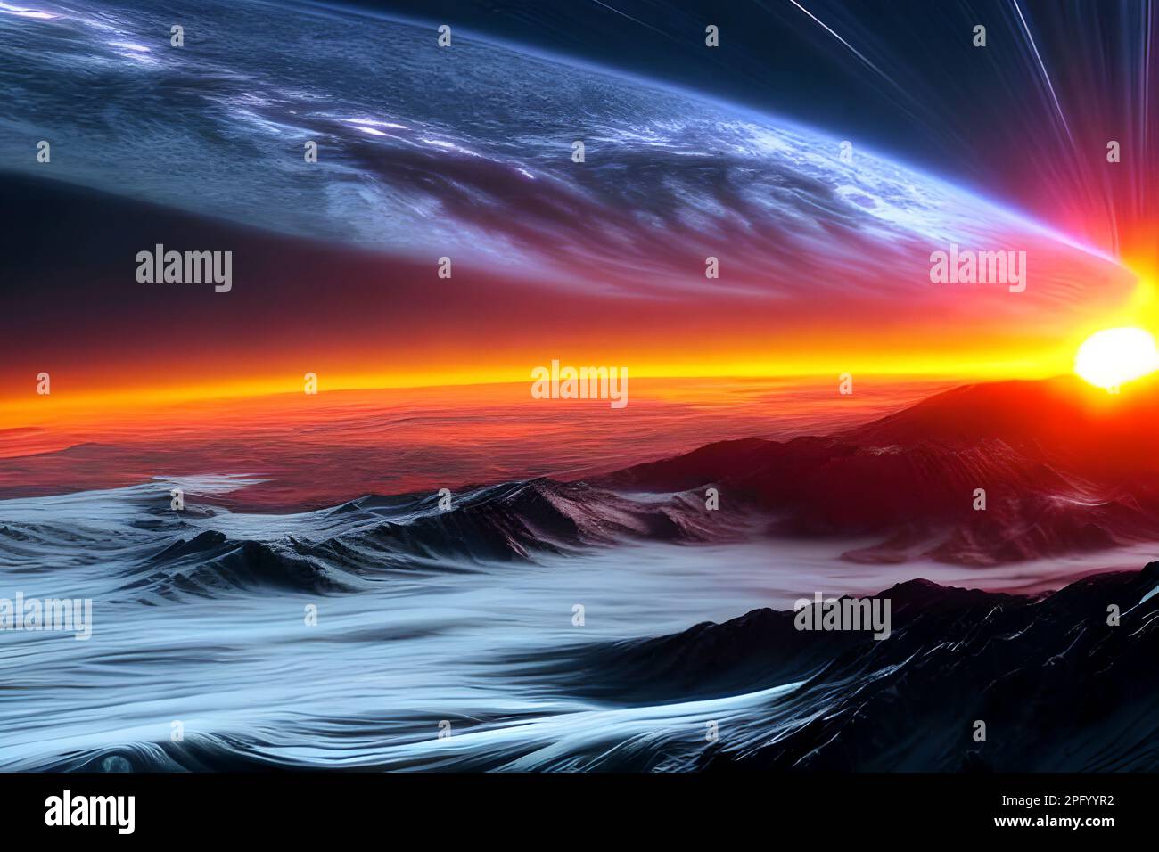 Cosmic landscapes hi-res stock photography and images - Alamy