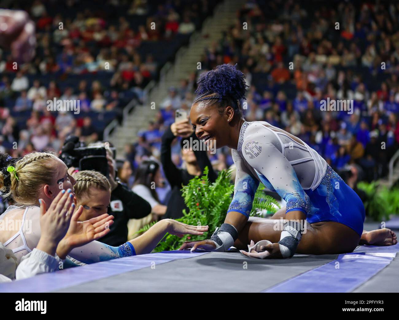 March 18, 2023: Florida's Trinity Thomas laughs with her teammates ...