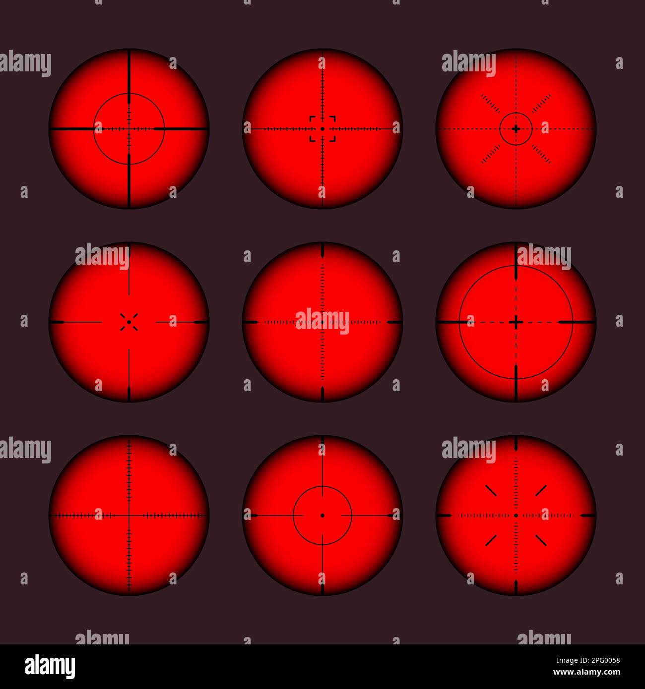 Various weapon thermal infrared sights, sniper rifle optical scopes ...