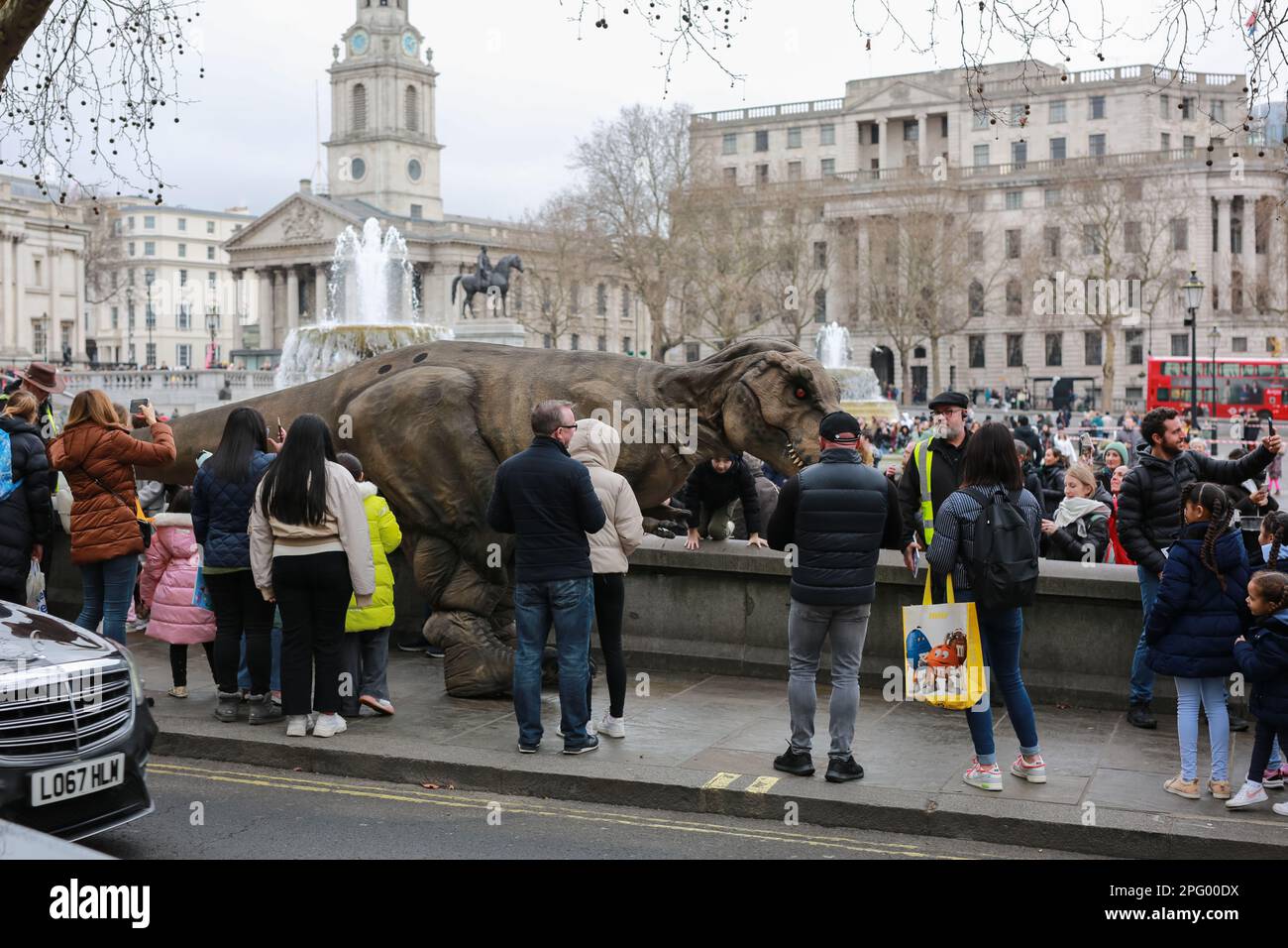 Tyrannosaurus rex in a street hi-res stock photography and images - Alamy