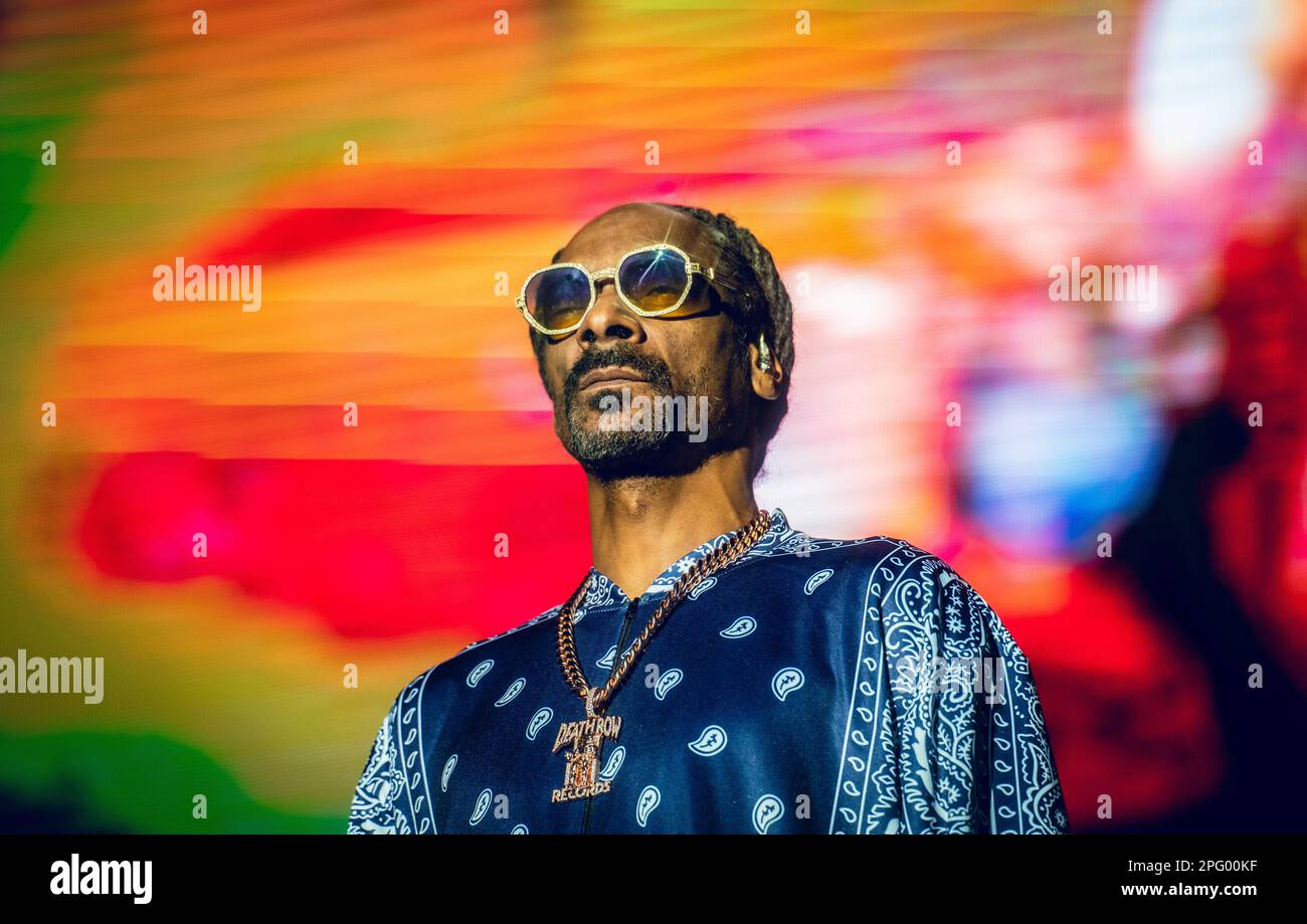 Copenhagen, Denmark. 17th, March 2023. The American rapper Snoop Dogg ...