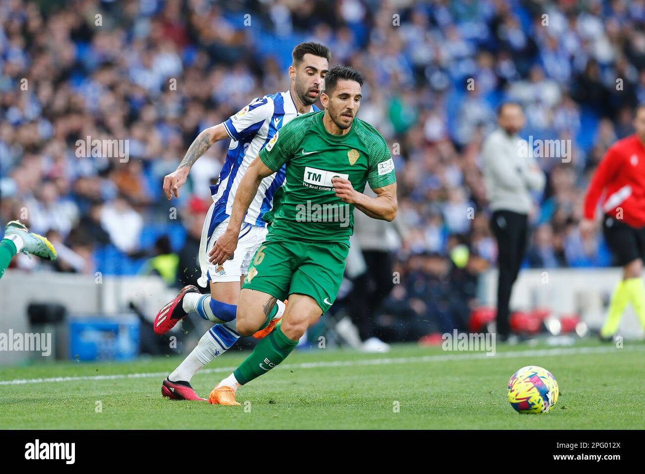 San Sebastian, Spain. 19th Mar, 2023. Pedro Bigas (Elche) Football ...