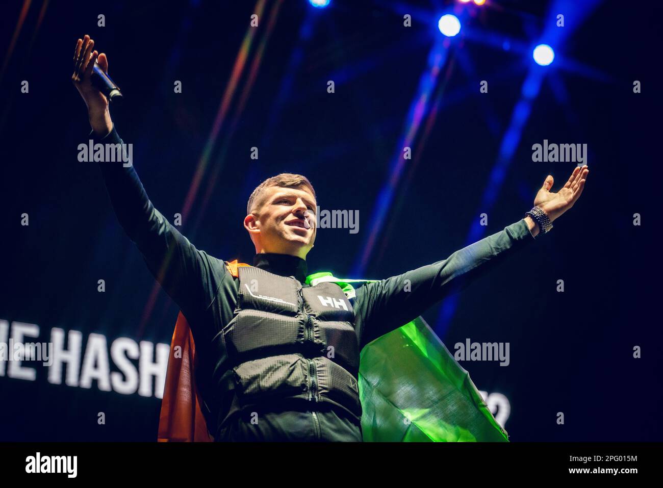 Copenhagen, Denmark. 17th, March 2023. The Irish rap group Versatile ...