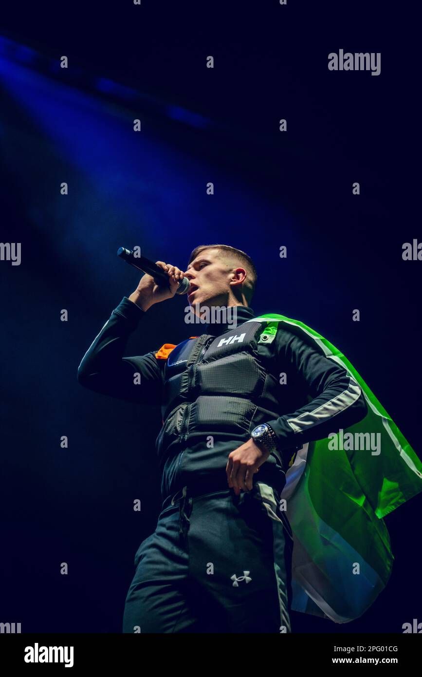 Copenhagen, Denmark. 17th, March 2023. The Irish rap group Versatile ...