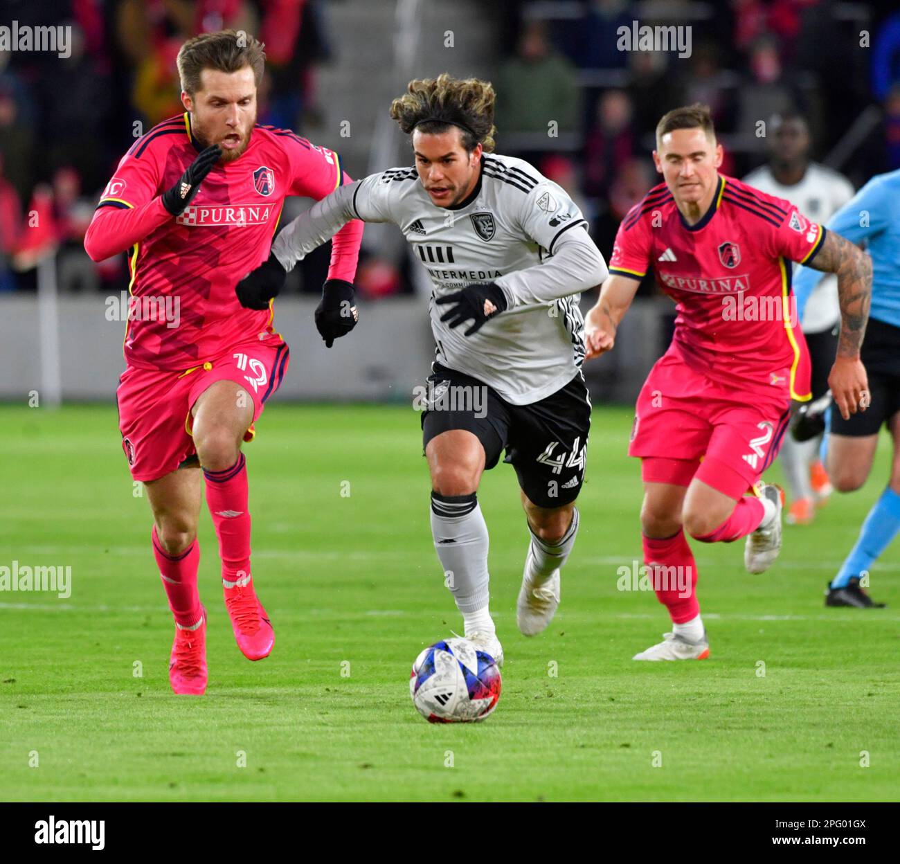 St. Louis, USA. 18th Mar, 2023. San Jose Earthquakes forward Cade ...