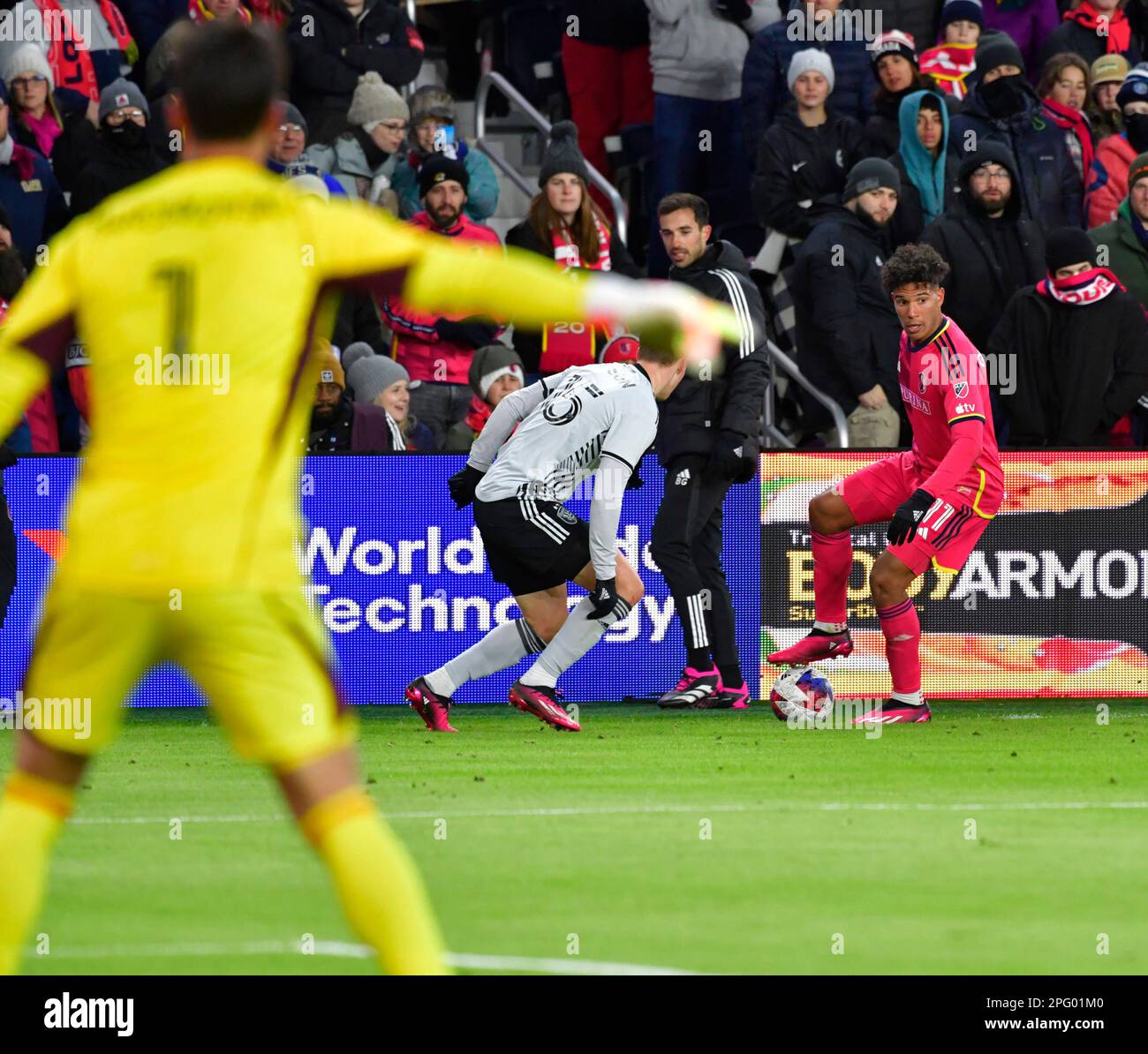 St. Louis, USA. 18th Mar, 2023. St. Louis City forward Nicholas ...