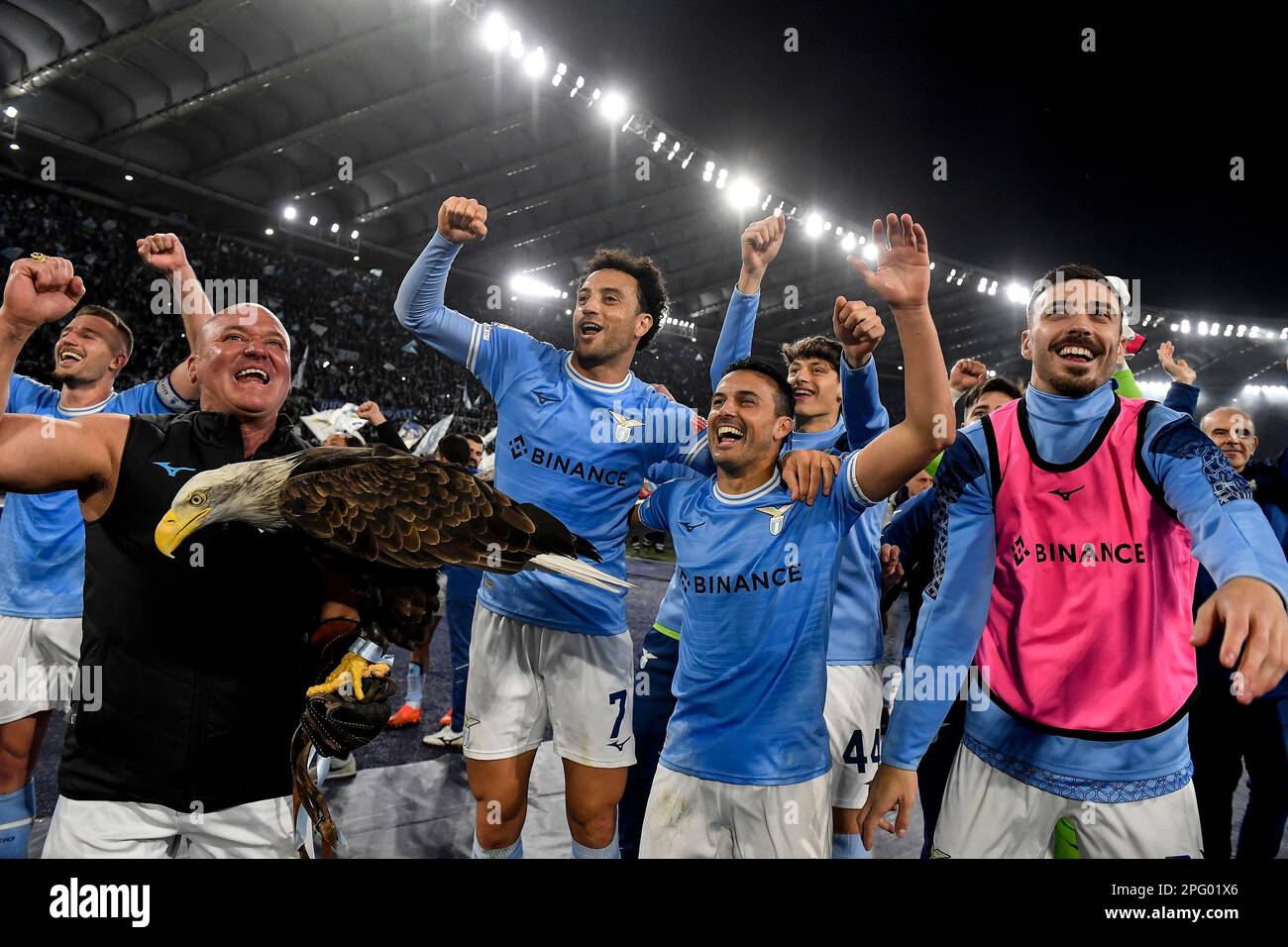 Roma, Italy. 19th Mar, 2023. Felipe Anderson, Pedro Rodriguez Ledesma ...