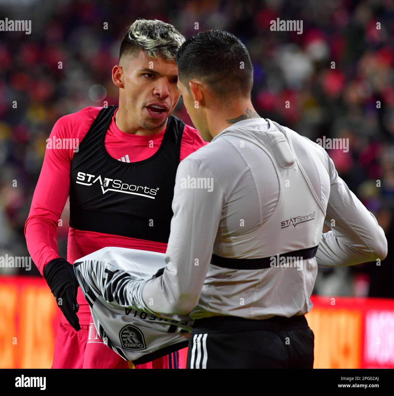 St. Louis, USA. 18th Mar, 2023. St. Louis City midfielder Célio Pompeu ...