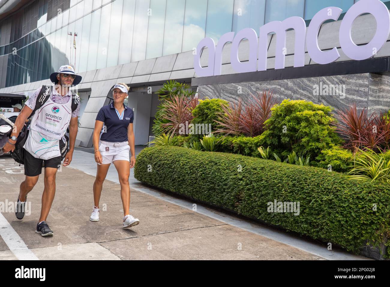 French Pauline Roussin-Bouchard attend the Aramco Team Series Singapore ...