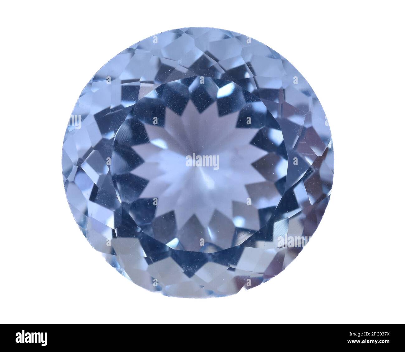 Jeremejevite Natural gemstone blue eremeyite spodumene on white ...