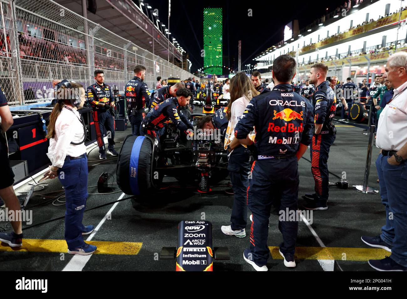 Red Bull Racing starting grid atmosphere during the Formula 1 STC Saudi ...
